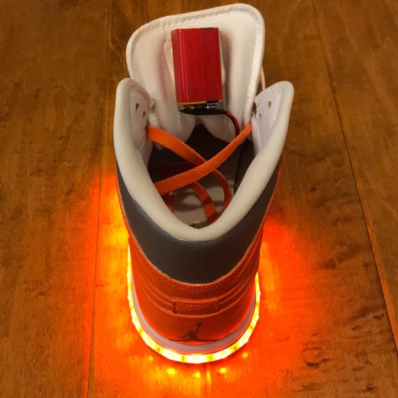 Nike | Shoes | Nike Mens Air Jordan Custom Painted Light Up Shoe | Poshmark